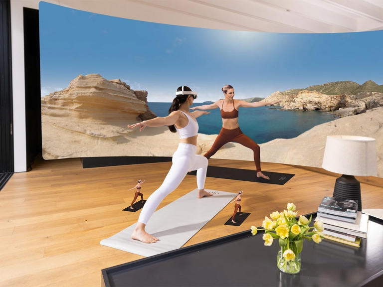 I tried the new Alo Moves VR yoga app for Meta Quest. It was a ...