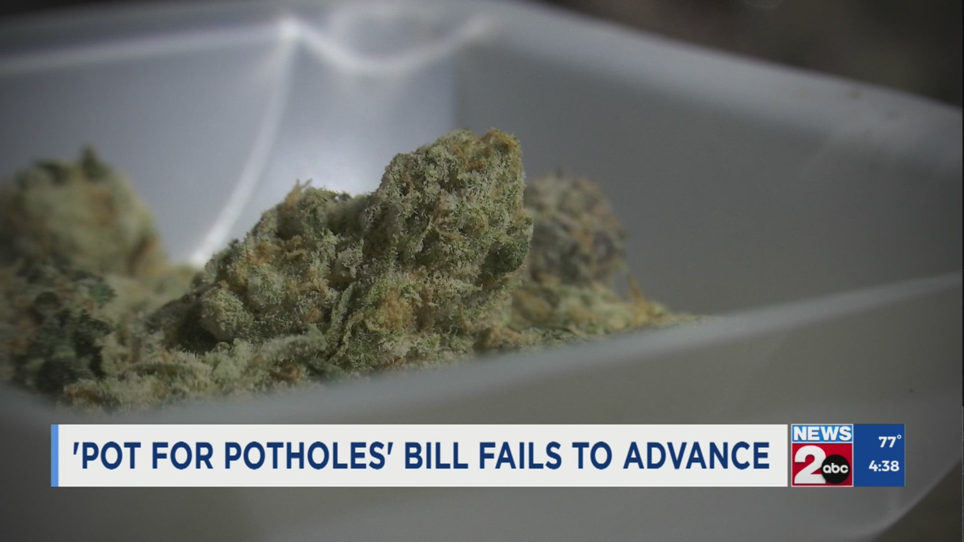 'Pot for potholes' bill fails to advance in Tennessee