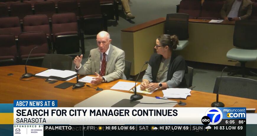 Sarasota working to solidify candidates for city manager
