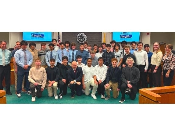 Hillsborough HS Boys Swim Team Honored For State Championship Win