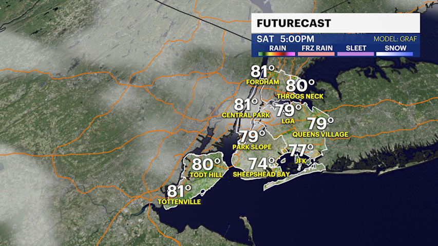 Get ready for a summer-like surge of warmth across The Bronx