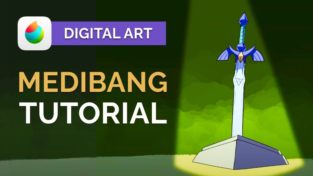 How to Draw the Master Sword (Zelda) – Easy MediBang Digital Art Tutorial
