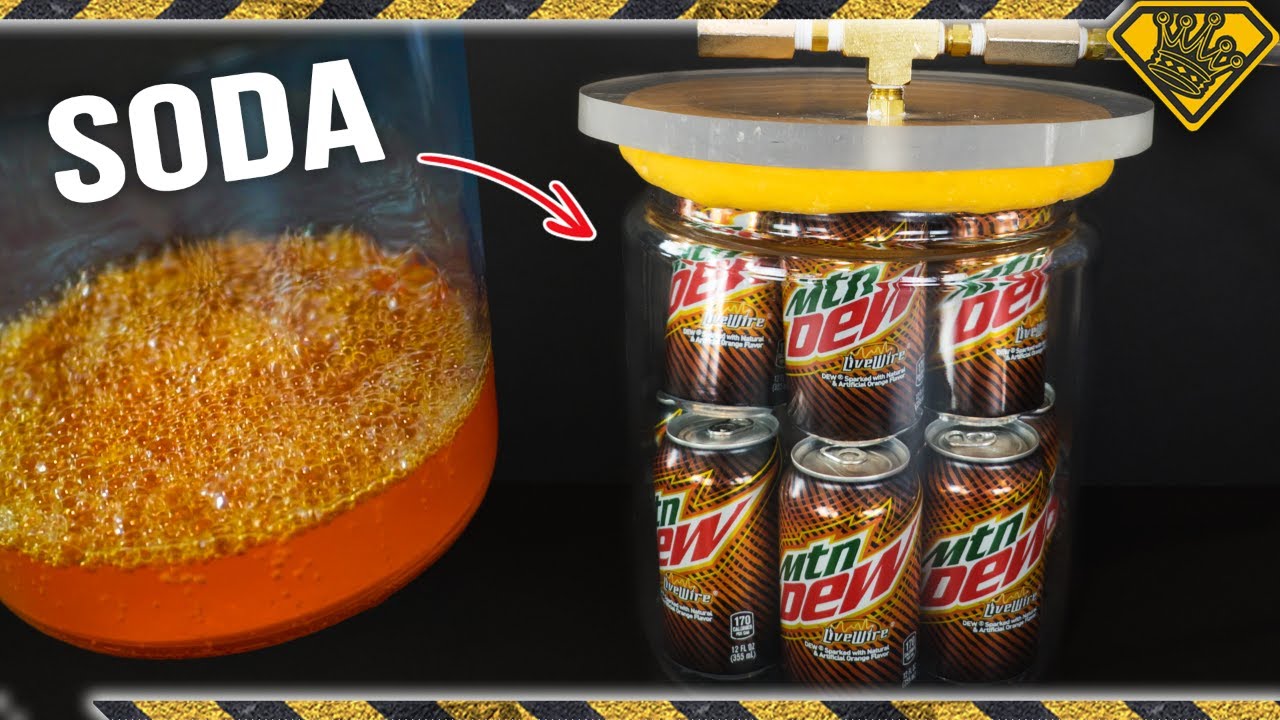 How Soda Reacts Inside A Vacuum Chamber Explained
