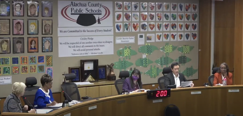 School Board of Alachua County asks the State Board of Education to ...