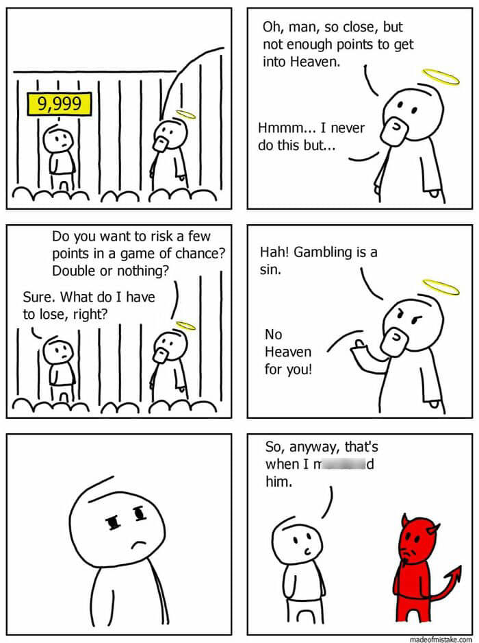 45 Minimalist Comics With Contrasting Complex Humor From "Made Of Mistake"