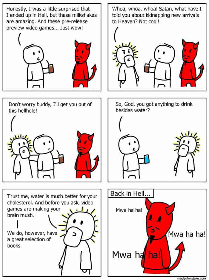 45 Minimalist Comics With Contrasting Complex Humor From "Made Of Mistake"