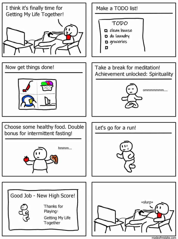 45 Minimalist Comics With Contrasting Complex Humor From "Made Of Mistake"