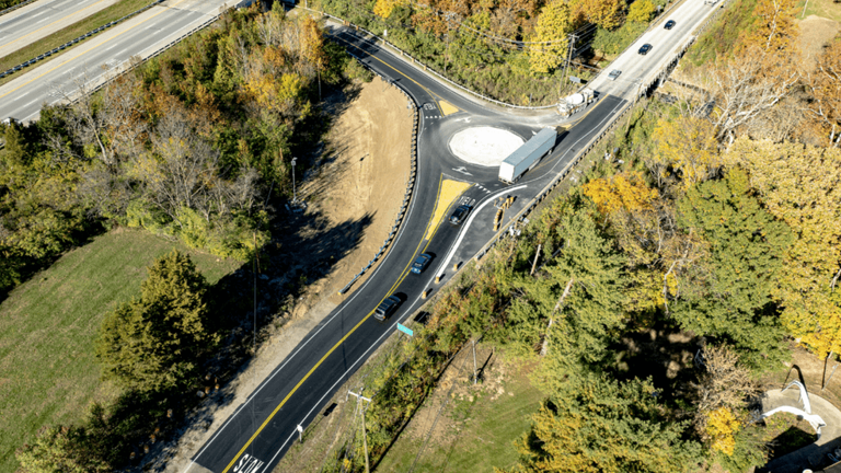 Local 'modular roundabout' wins award for effectiveness in reducing traffic