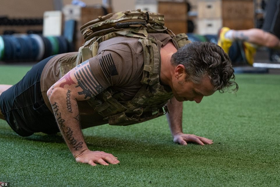 Pete Hegseth's controversial new tattoo revealed