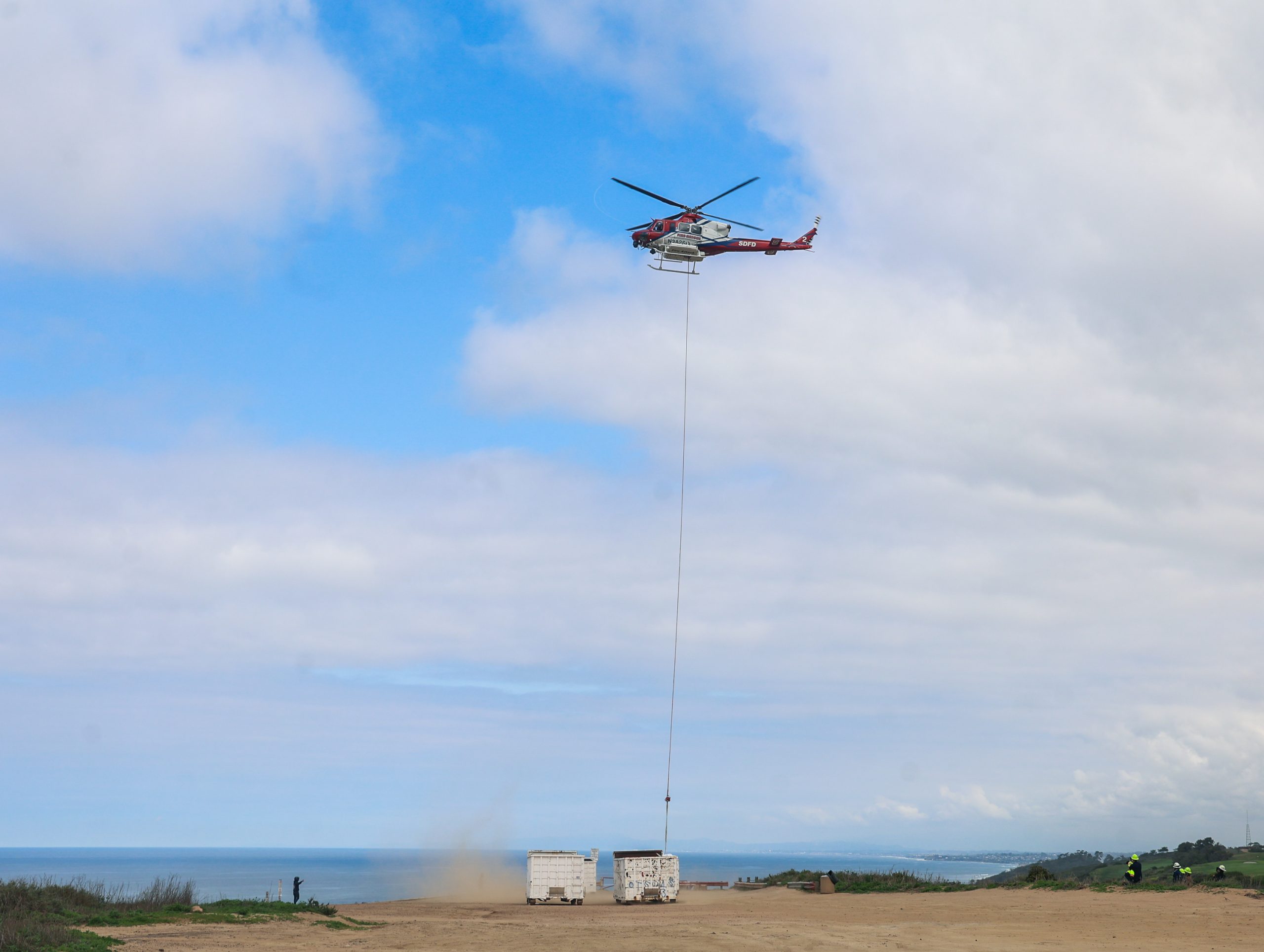 San Diego Fire-Rescue helicopter assists with encampment removal at ...
