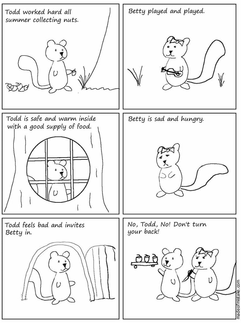 45 Minimalist Comics With Contrasting Complex Humor From "Made Of Mistake"