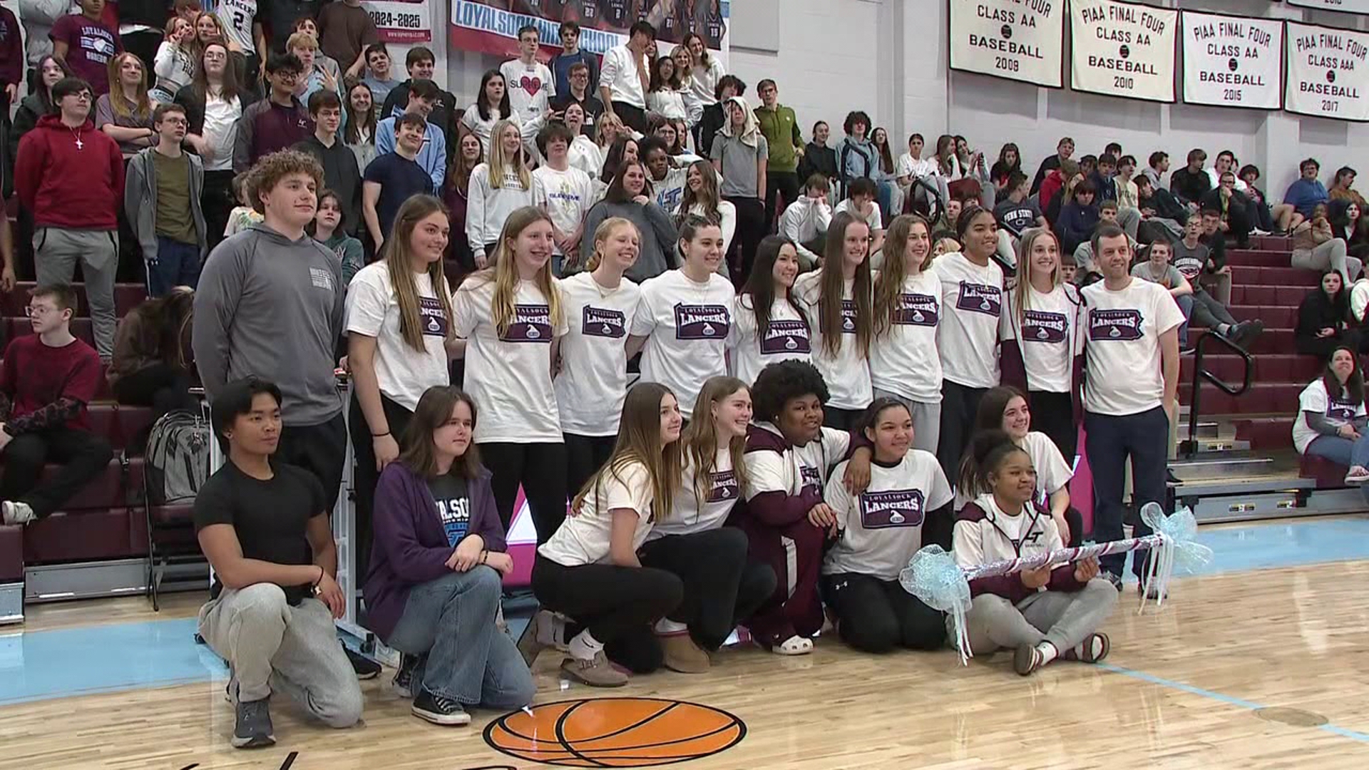 Pep rally send-off for Lady Lancers as they had to state championship