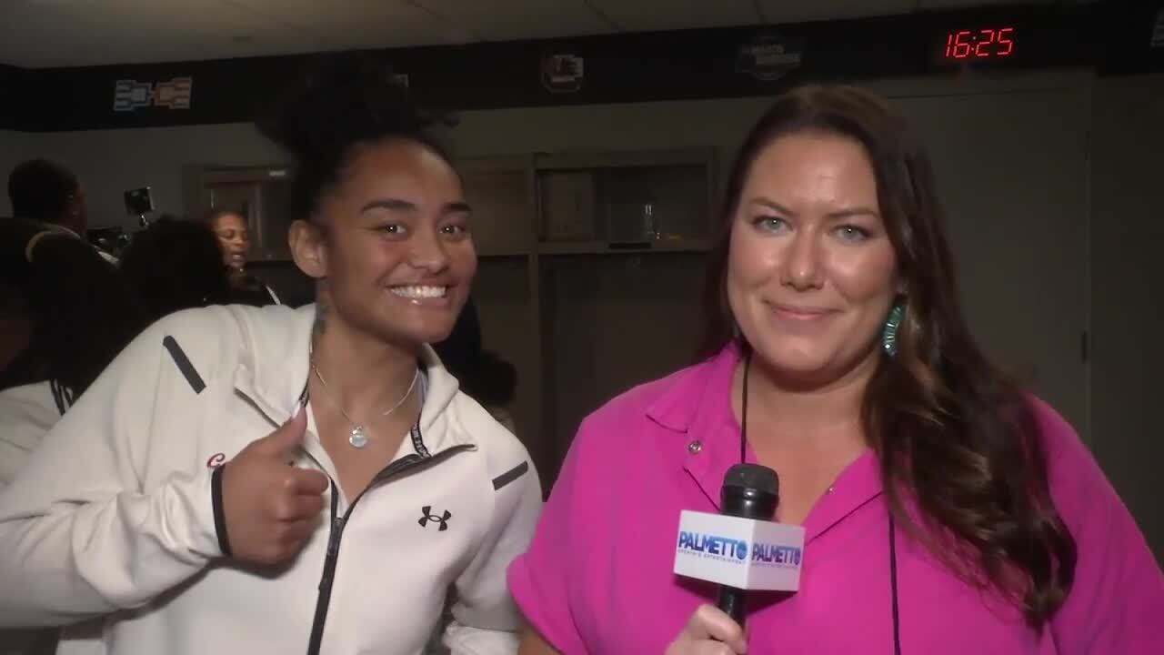 1-on-1 with Te-Hina Paopao before Gamecocks’ Sweet 16 matchup with Maryland