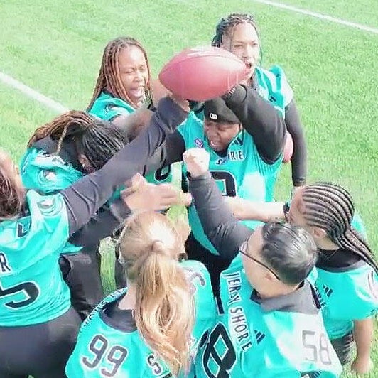 New football team in N.J. is "like watching female Avengers"