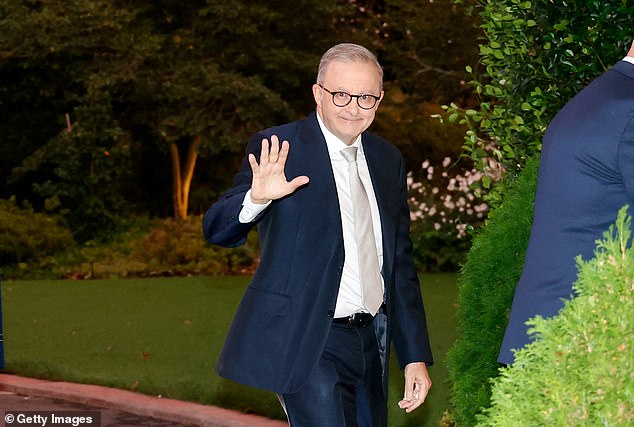 Anthony Albanese arrives to declare federal election
