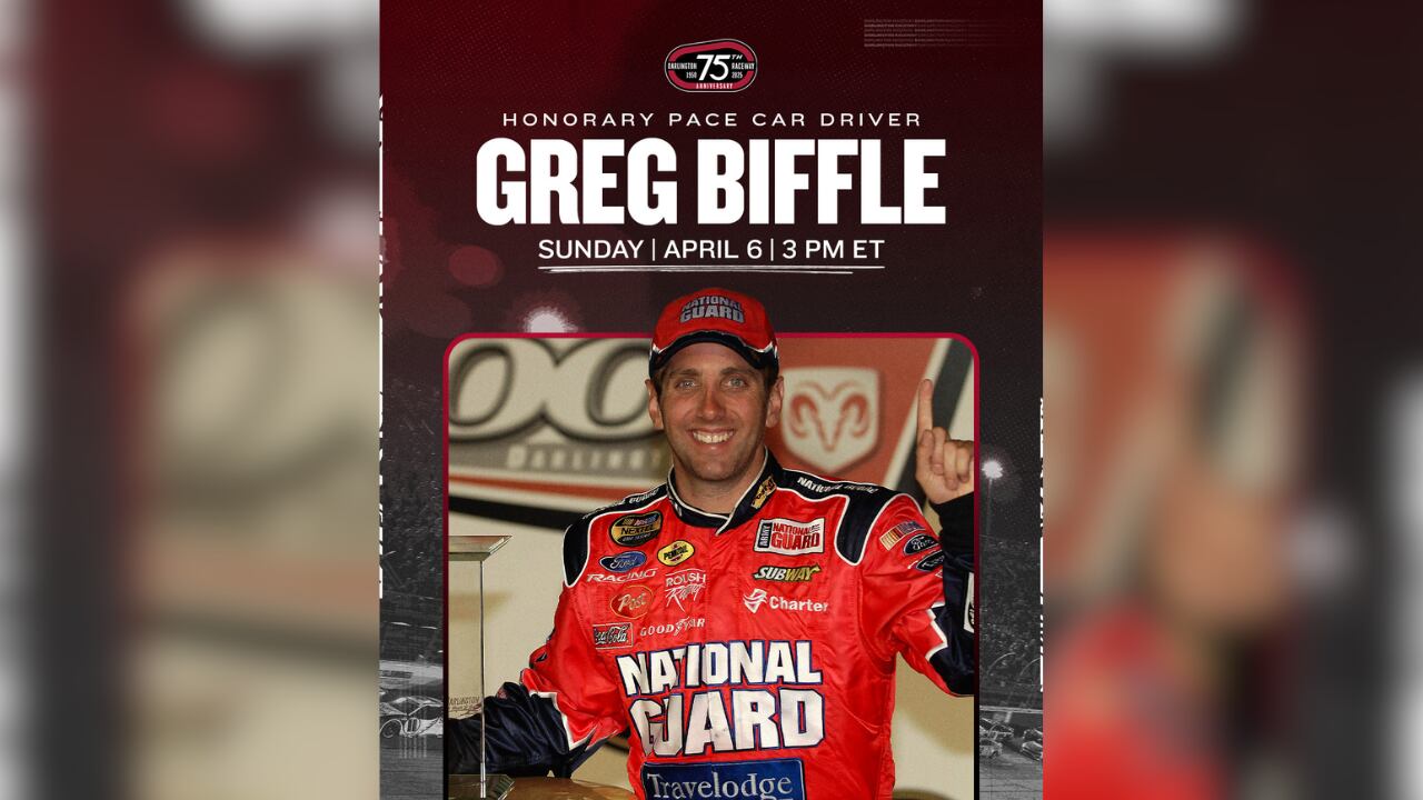 Greg Biffle named honorary pace car driver for Goodyear 400 at ...