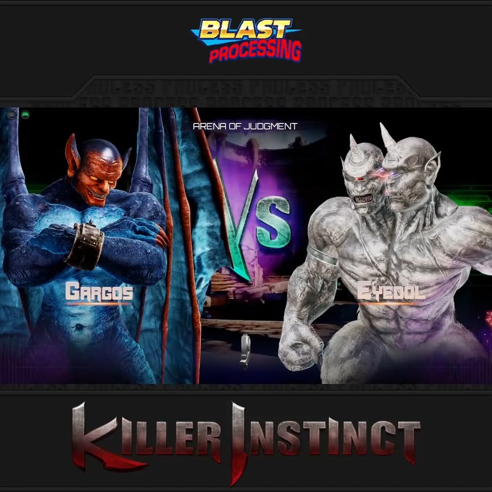Killer Instinct Battles Fulgore vs. Riptor and Gargos vs. Eyedol