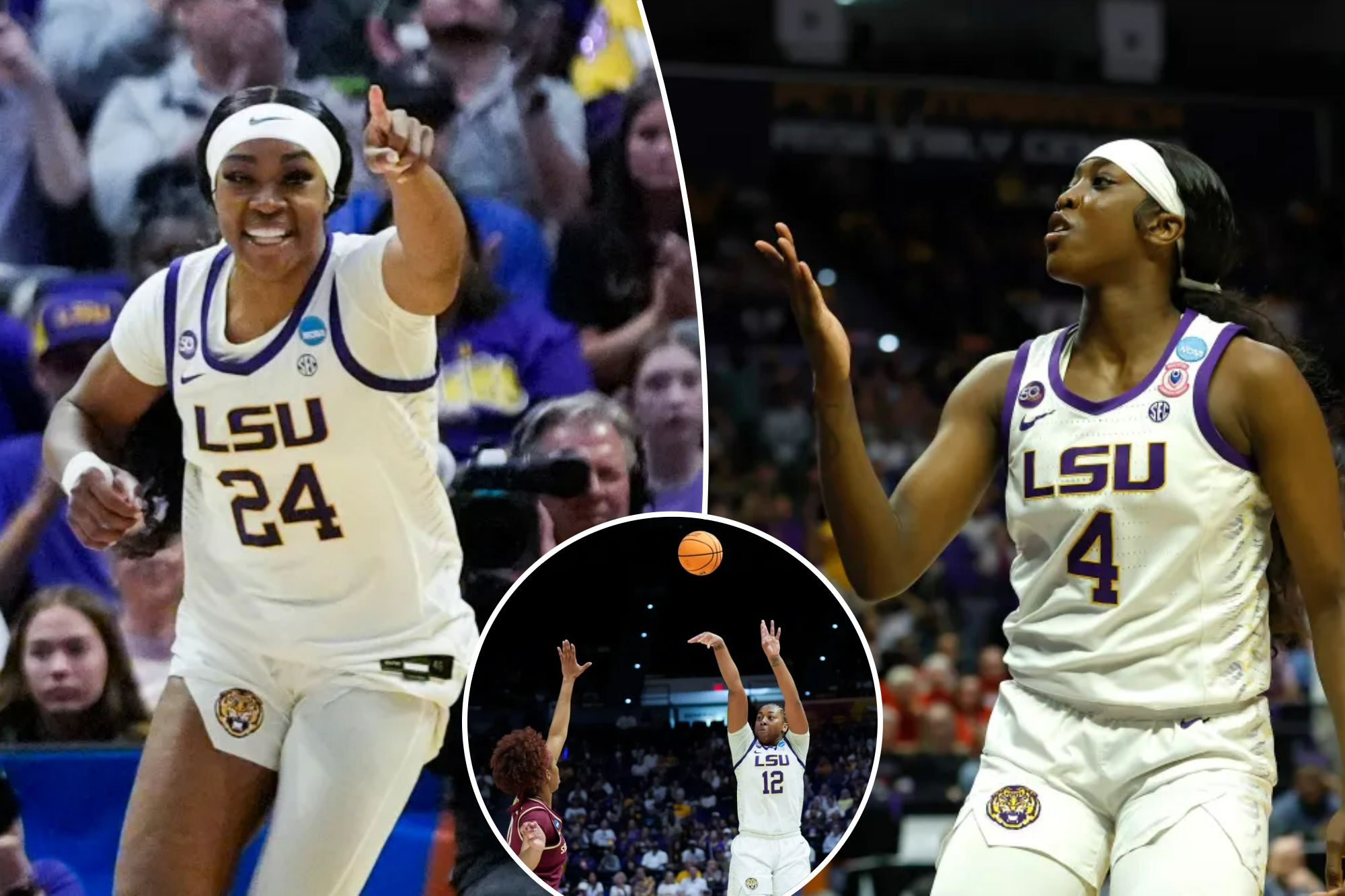 LSU trio turning doubters into believers with another March Madness run ...
