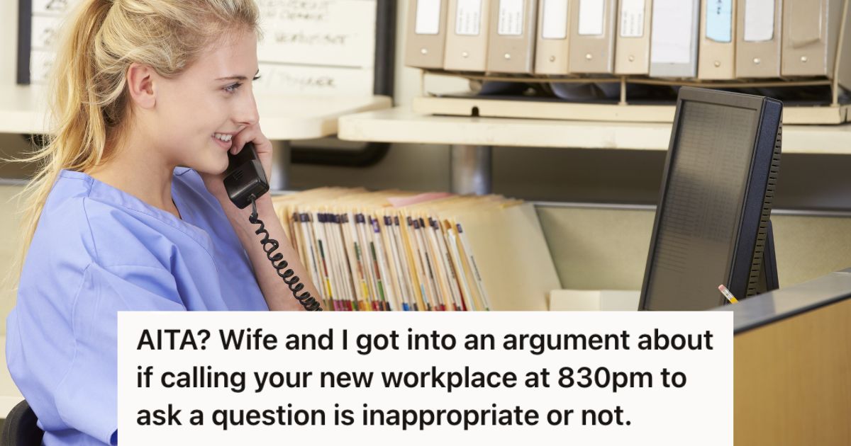 Man Told His Wife That An Evening Phone Call To Her Work Is ...