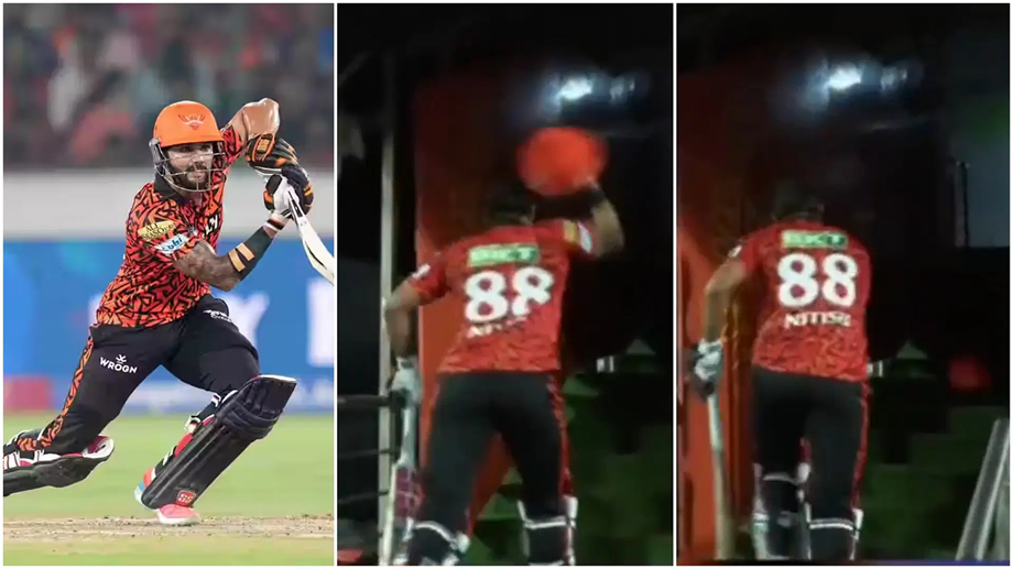 SRH vs LSG: Nitish Reddy lost his temper while returning to the ...