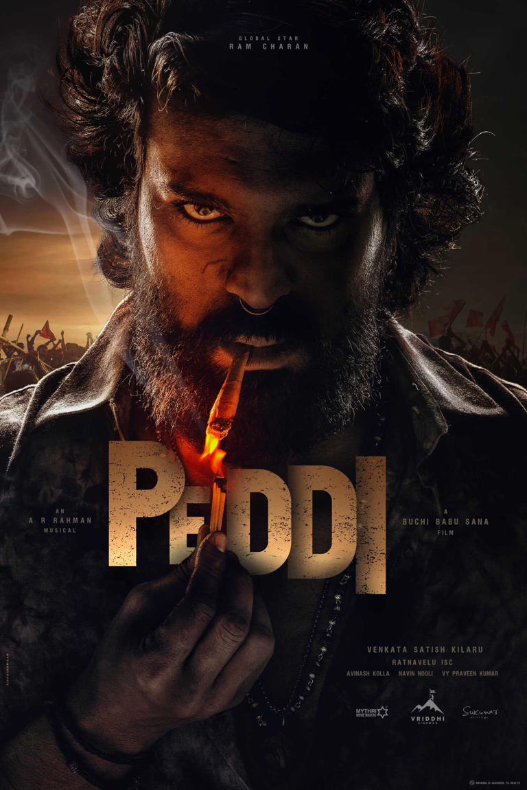 RRR Star Ram Charan Revealed In First Look At New Indian Action Movie Peddi