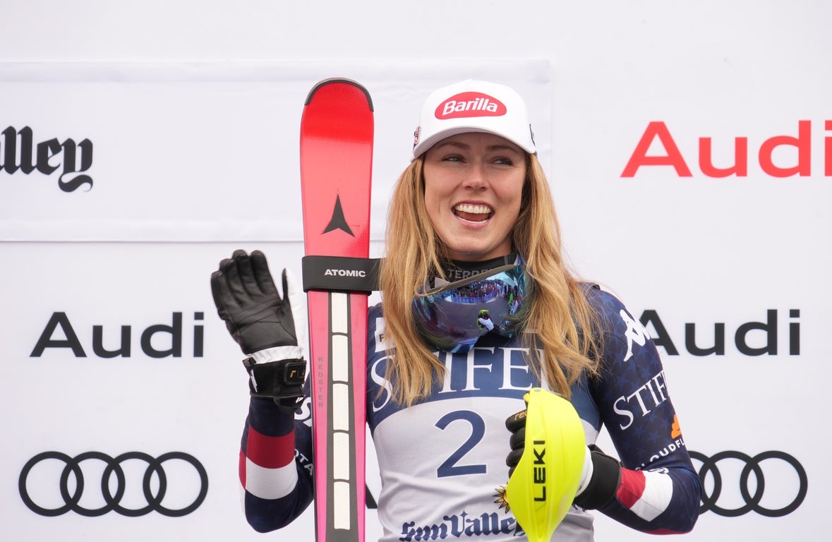 Amazing photos of Mikaela Shiffrin's 101st World Cup win to end the season