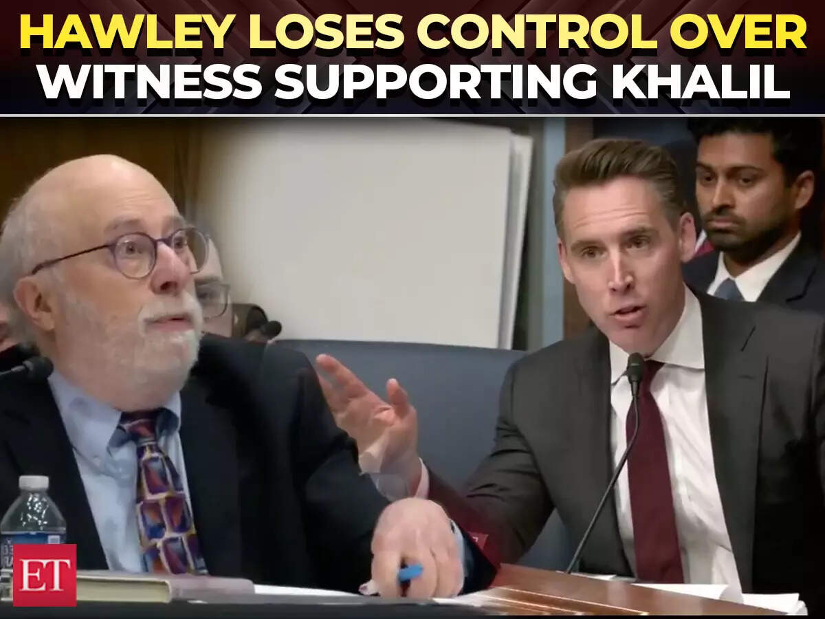 Sen Hawley calls Dems insane for defending Mahmoud Khalil: To hug and ...