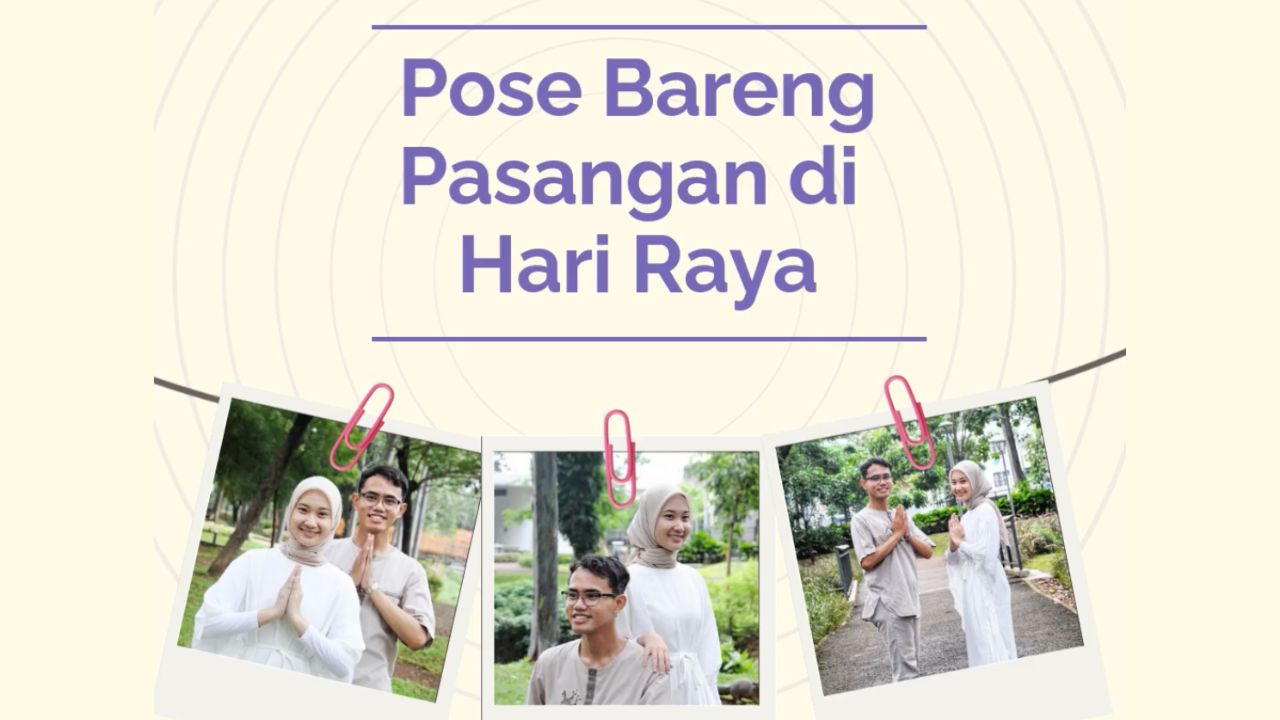 Pose Bareng Pasangan di Hari Raya
