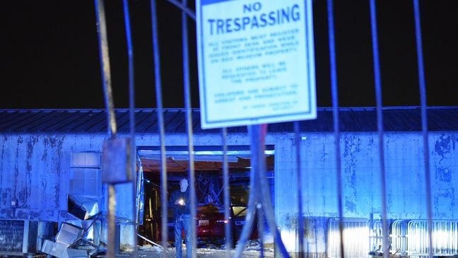 Car crashes into B&O Railroad Museum, driver hospitalized