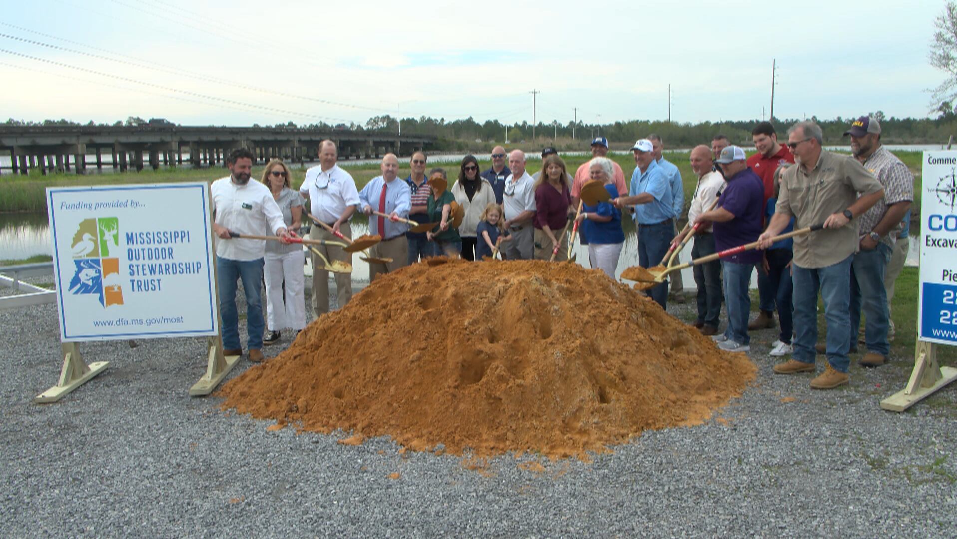 Phase 2 of Bayou Lacroix Boat Launch improvement project breaks ground