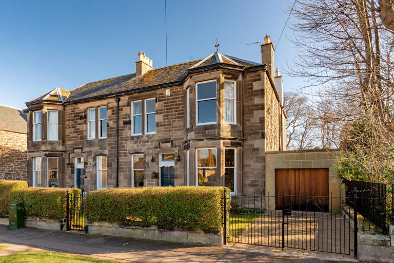 Five-bedroom Edinburgh semi-detached house on beautiful tree-lined ...