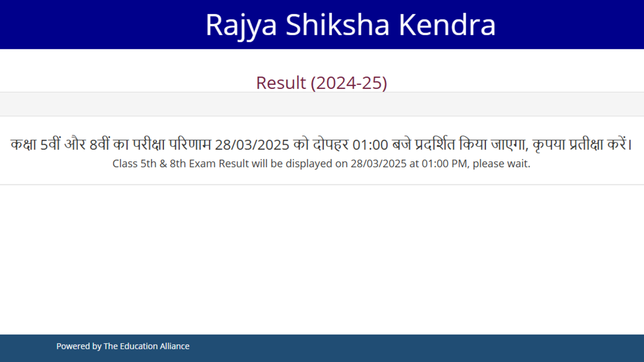 RSKMP MP Board Class 8 Result 2025 Link at rskmp.in; Websites to check