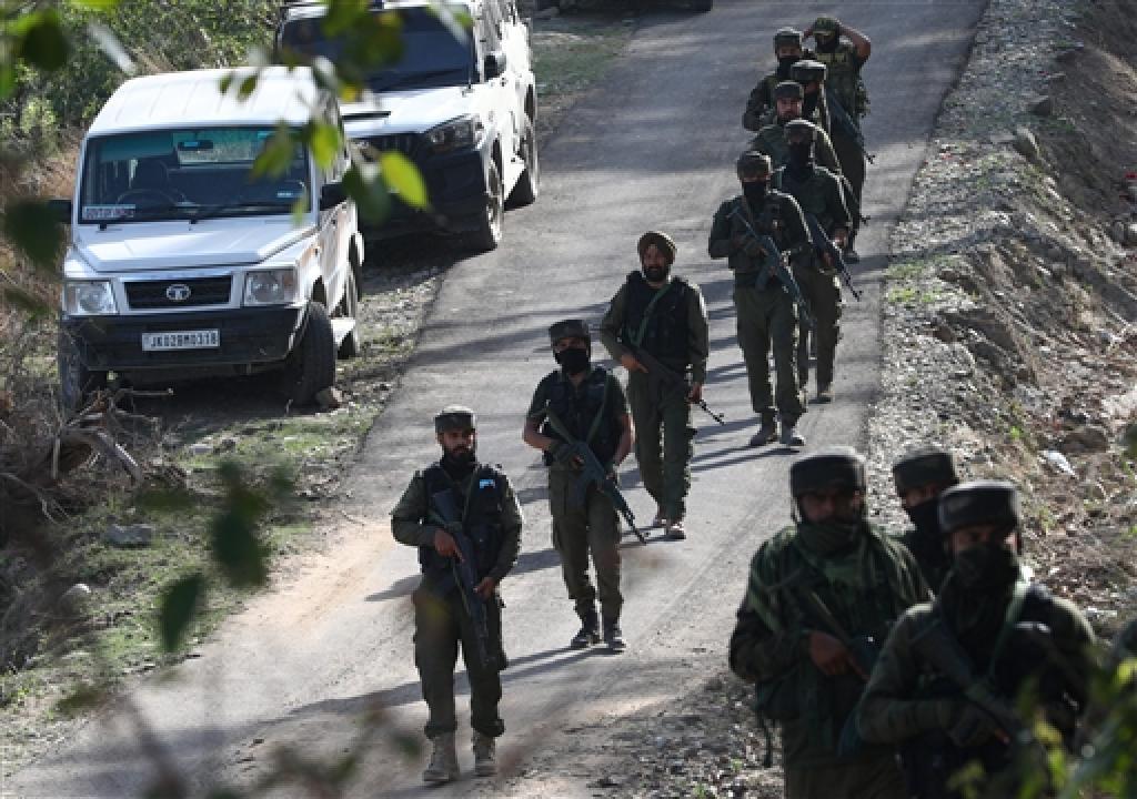 IN PHOTOS JK Security forces exchange fire with terrorists in Kathua