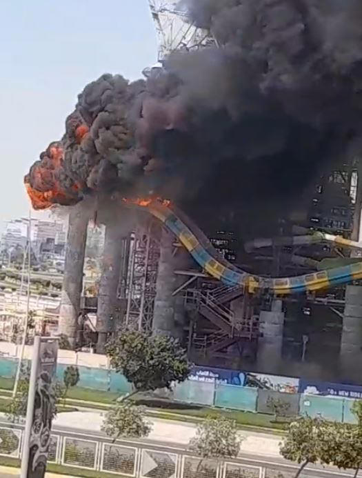 Huge fire at Yas Waterworld Abu Dhabi 'extinguished'