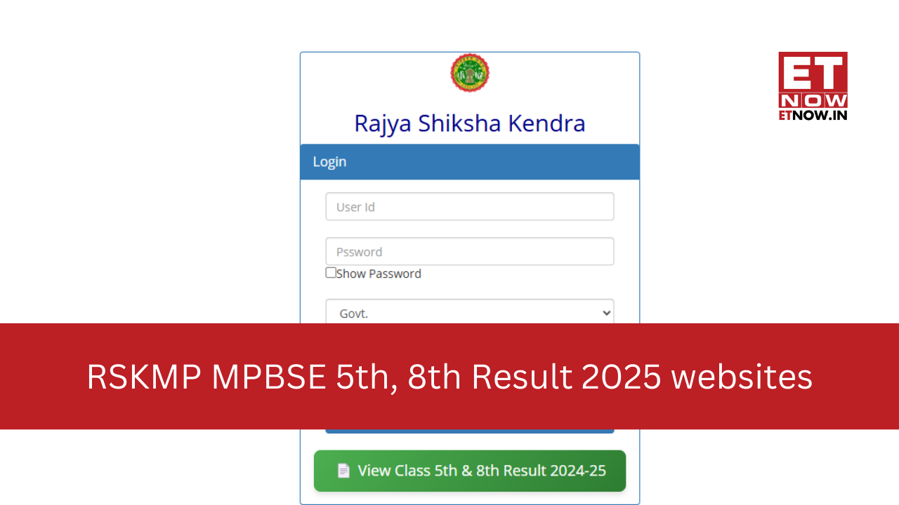 rskmp.in MP Board Class 5, 8 Result 2025 Websites: Where to check MPBSE ...
