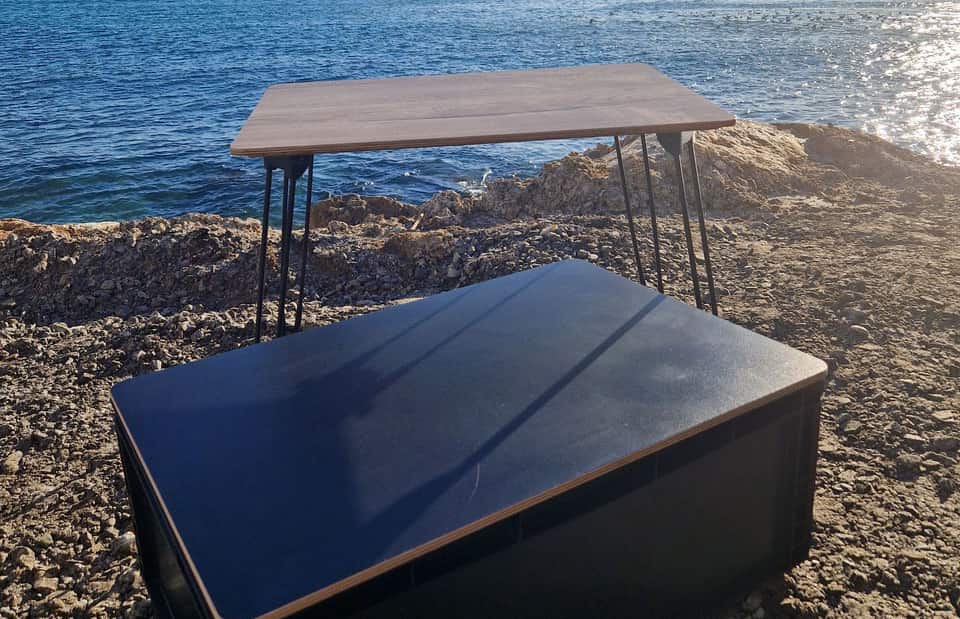 Eurobox-Tisch von Campdesign: Flexibler Tisch für Vanlife und Carcamping