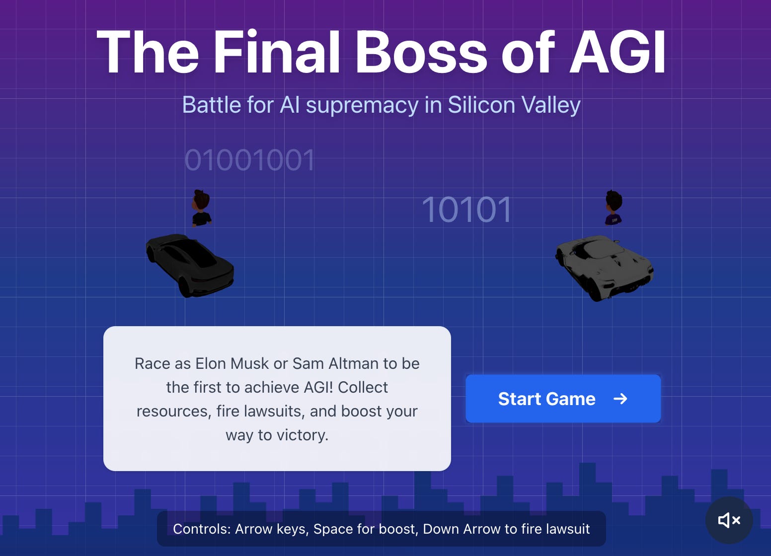 I used AI to make a Musk vs Altman racing game. It was buggy, but shows ...