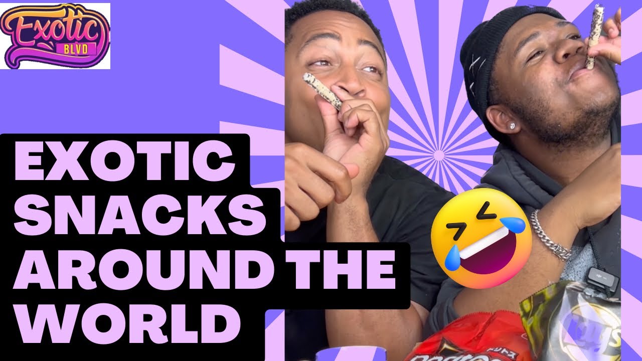 Try Not to VOMIT 🤮 (Trying EXOTIC SNACKS from Around The World)