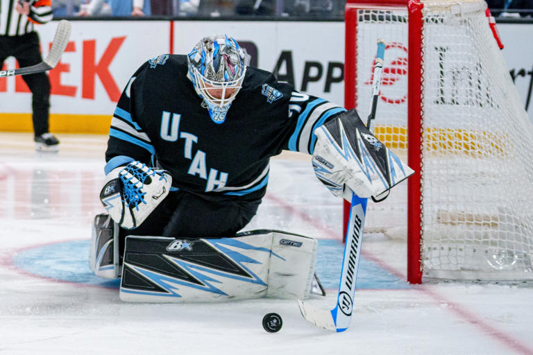 Utah Hockey Club goalie’s grueling workload starting to catch up to him