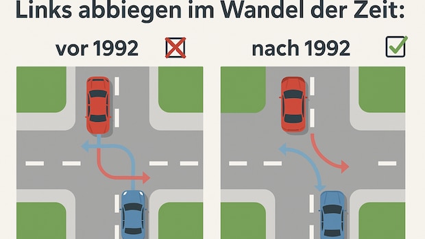 An der Kreuzung links abbiegen: Bekannte Regel gilt schon seit über 30 ...