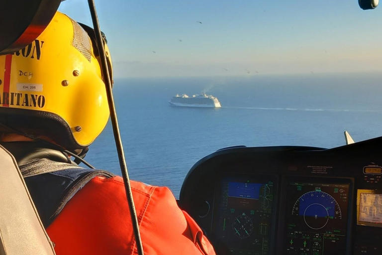 British passenger airlifted off cruise by Spanish coast guard after ...