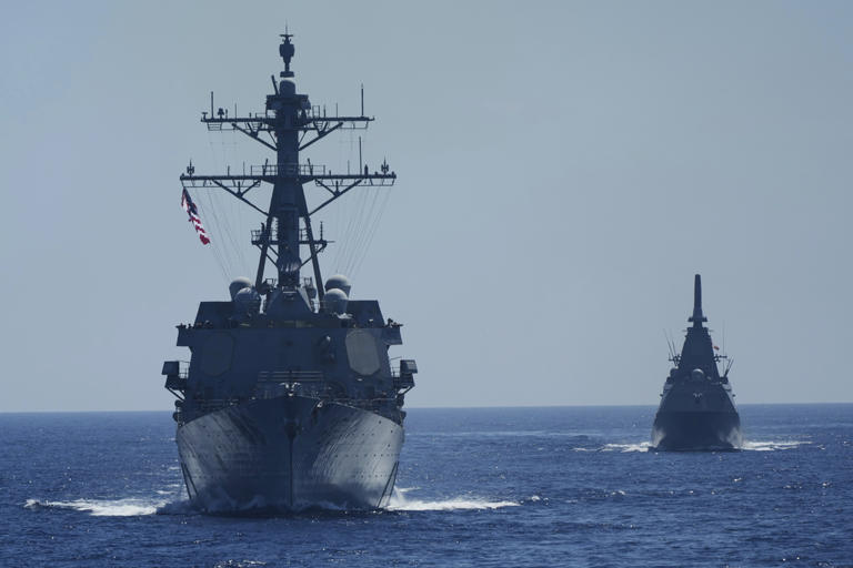 US, Japan, Philippines stage navy drills in disputed South China Sea as ...