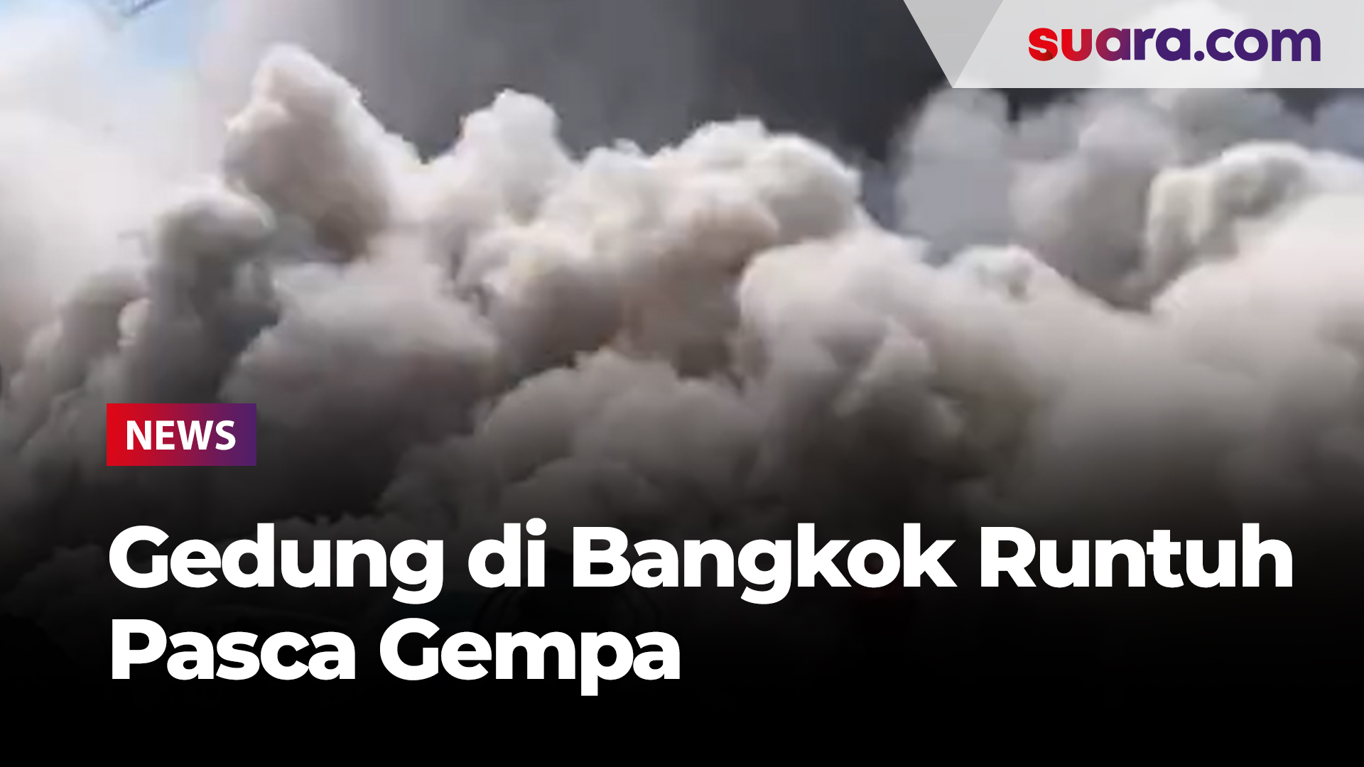 Detik-detik Gedung Pencakar Langit di Bangkok Runtuh Akibat Gempa