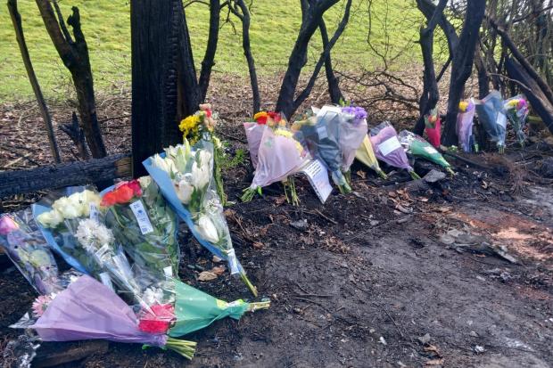 Floral tributes left at scene of fatal Bucks crash