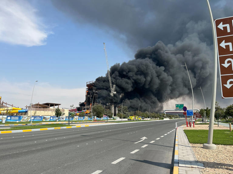 Huge fire at Yas Waterworld Abu Dhabi 'extinguished'