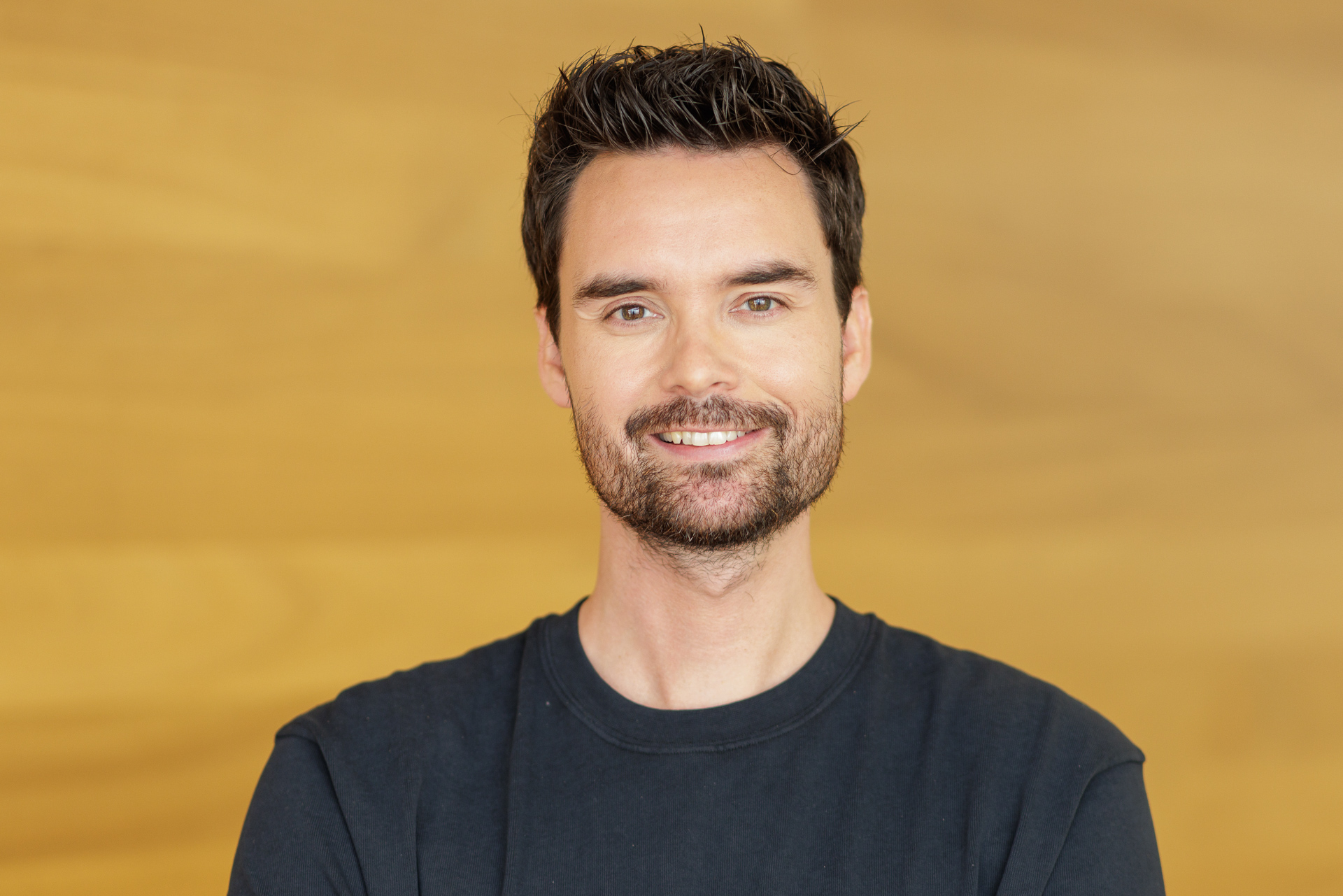 Domien Verschuuren voor het eerst papa