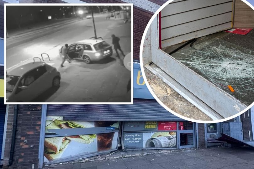 Shocking CCTV footage shows moment thieves ram raid Middlesbrough Post ...