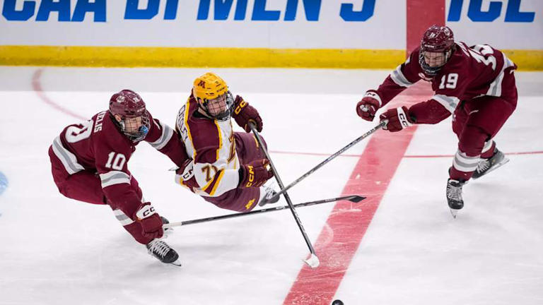 Gophers stunned by UMass in NCAA tourney; Motzko furious with officials