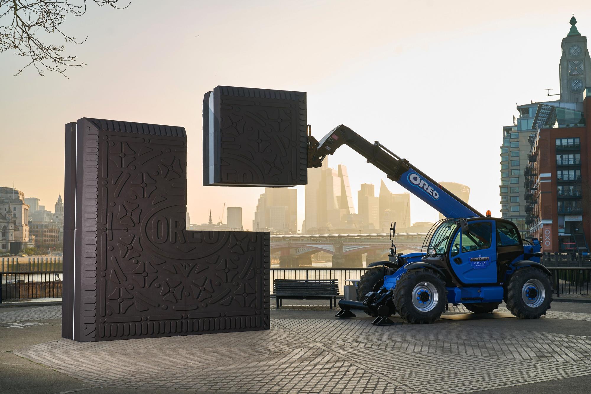 OREO and a Minecraft movie give London skyline a square upgrade