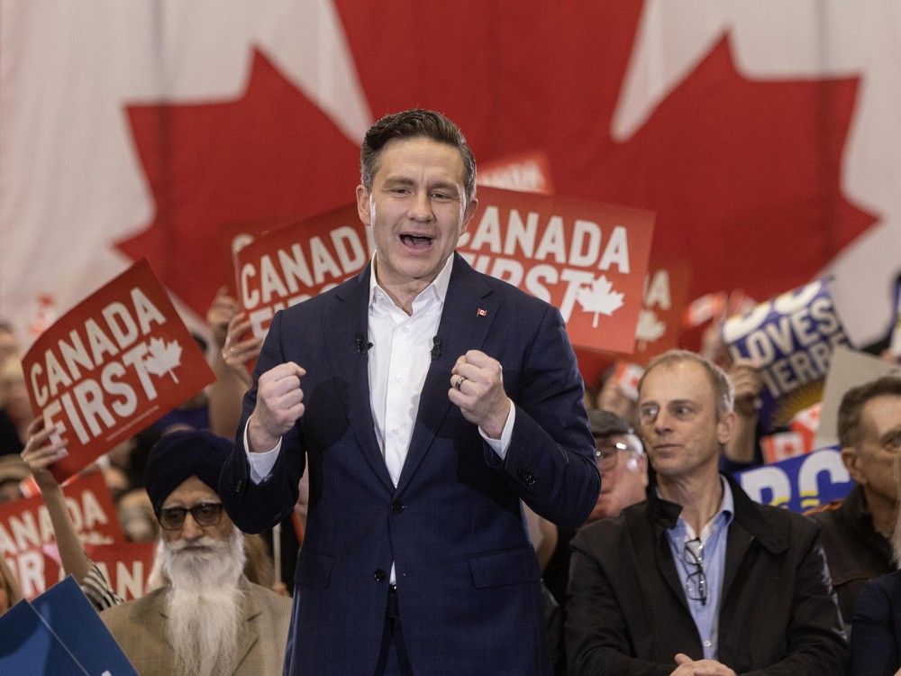 As Poilievre plays to his B.C. base, experts say he may have to change ...